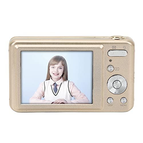 Vbestlife 48MP HD Camera, 2.7in TFT 8X Optical Zoom Portable Digital Camera, for Children Beginners, 750mah Portable Children Video Camera, Support 32GB Memory Card, Gift for Students(Gold)