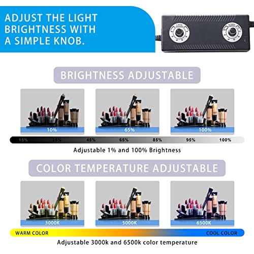 ZKEEZM Light Box Photography 20"x20" with 160LED Lights and 6 Color Backdrops Photo Box with Lights Foldable Light Box with Adjustable Brightness, 3000-6500K Bi-Colour Portable Light Box Shooting