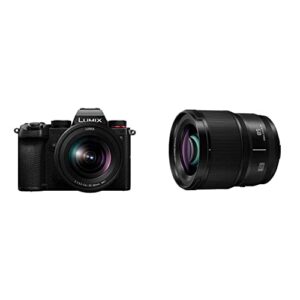 panasonic lumix s5 full frame mirrorless camera (dc-s5kk) with lumix s series 85mm f1.8 l mount interchangeable lens (s-s85)