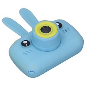 Children Photo Camera, Portable MP3 Function Kids Camera Auto Focusing Built in Games for Playing(Blue)