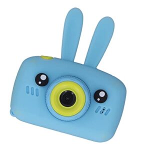 Children Photo Camera, Portable MP3 Function Kids Camera Auto Focusing Built in Games for Playing(Blue)