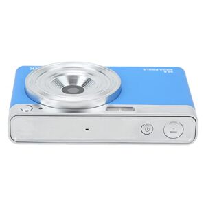 4K Digital Camera, Mini Portable 2.88in IPS HD Large Screen Children Camera Mirrorless AF Autofocus 16X Zoom 50MP Camera Macaron Style Kids Selfie Camera Christmas Birthday Gifts with LED Fill(Blue)