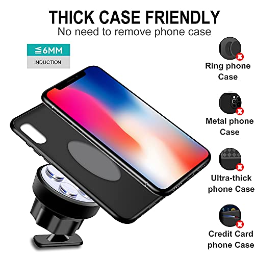 Zchan Car Phone Holder fit for BMW X5,X6,Air Vent Phone Mount fit for X5 2015-2018,X6 2015 2016,Custom fit Magnetic Phone Holder Compatible for All Phones