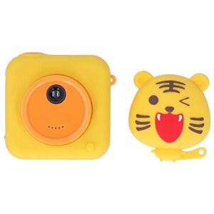 Kids Camera, 32GB Memory Card Kid Camera Digital Cute Cartoon Yellow Tiger 600mAh Battery Multi Function 20 Million PX for Outdoor for Christmas for Home