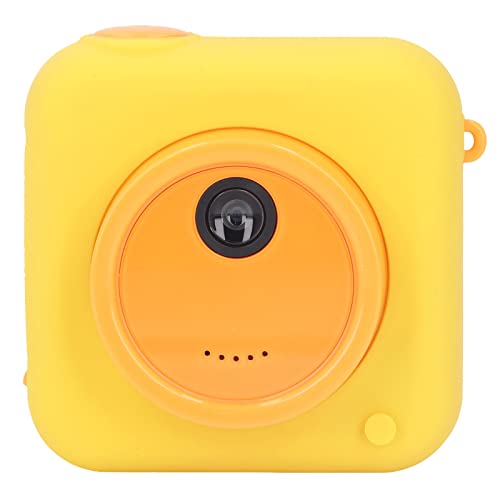 Kids Camera, 32GB Memory Card Kid Camera Digital Cute Cartoon Yellow Tiger 600mAh Battery Multi Function 20 Million PX for Outdoor for Christmas for Home