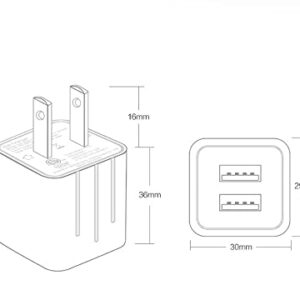 Quick Charge 3.0 Ylishi 10W USB Wall Charger Block Fast USB Wall Plug Compatible Phone 13/13 Mini/13 Pro/13 Pro Max/12 Pro Max SE (White)