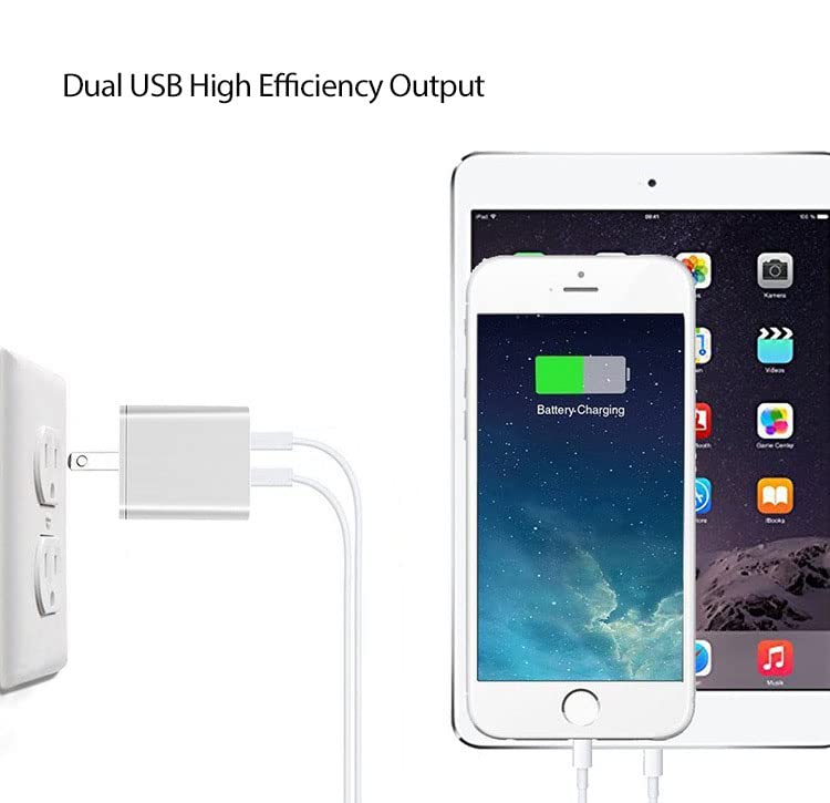 Quick Charge 3.0 Ylishi 10W USB Wall Charger Block Fast USB Wall Plug Compatible Phone 13/13 Mini/13 Pro/13 Pro Max/12 Pro Max SE (White)