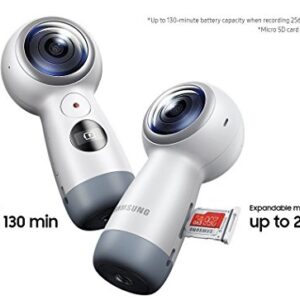 Samsung Gear 360 SM-R210 (2017 Edition) Spherical Cam 360 degree 4K Camera (International Version) (Renewed)