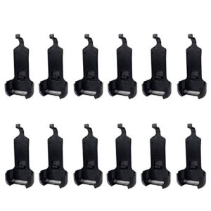 12 pcs original walkie talkie belt clip compatible with two way radio luiton lt-316 wln kd-c1 retevis rt22 zastone x6 nktech nk-u1 zeadio zs-b1 tidradio td-m8 radtel rt-10 radioddity r1