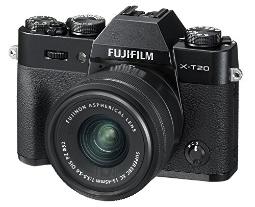 Fujifilm X-T20 Mirrorless Digital Camera w/XC15-45mmF/3.5-5.6 OIS PZ Lens - Black