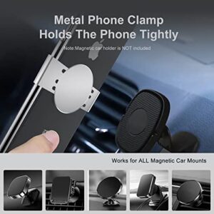 ALLHELP Metal Mobile Phone Clip Magnetic car [Clamp and Remove at Any time] Phone Clip for All Magnet Car Holder Cell Phone Magnetic Plate Compatible with iPhone 14 Pro Max, Samsung, and More