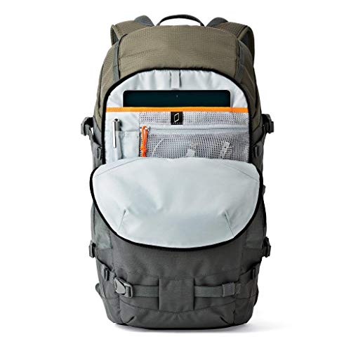 Lowepro LP37016-PWW Flipside Trek BP 450 AW Backpack for Camera, Grey/Dark Green