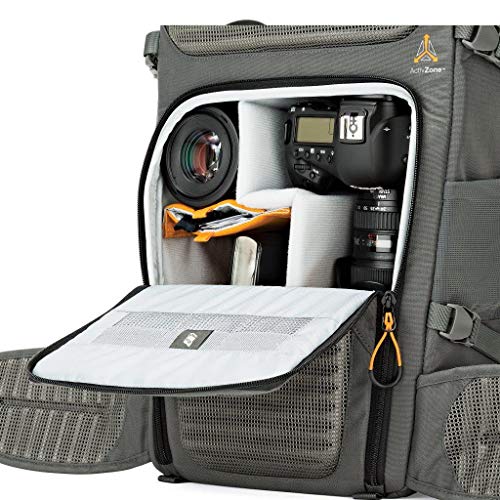 Lowepro LP37016-PWW Flipside Trek BP 450 AW Backpack for Camera, Grey/Dark Green