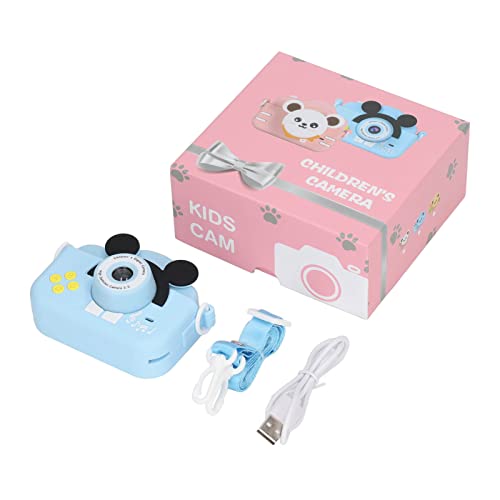 Tgoon Mini Kids Camera, Simple Operation Kids Camera Dual Camera 2000W with Lanyard for Home