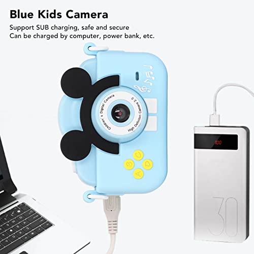 Tgoon Mini Kids Camera, Simple Operation Kids Camera Dual Camera 2000W with Lanyard for Home