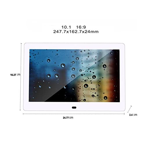 10 inch Screen LED Backlight HD 1024 * 600 Digital Photo Frame Electronic Album Picture Music Movie Full Function (Color : C, Size : US Plug)