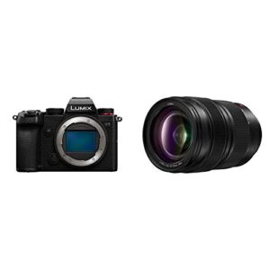 panasonic lumix s5 full frame mirrorless camera (dc-s5body) and lumix s pro 24-70mm f2.8 l-mount interchangeable lens (s-e2470)