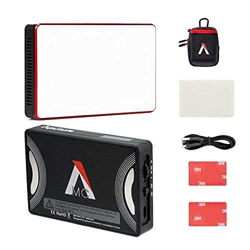 Aputure Amaran MC RGBWW Mini On Camera Video Light,3200K-6500K,CRI/TLCI 96+,HSI Mode,Support Magnetic Attraction and App with USB-C PD and Wireless Charging