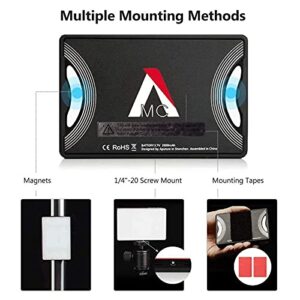 Aputure Amaran MC RGBWW Mini On Camera Video Light,3200K-6500K,CRI/TLCI 96+,HSI Mode,Support Magnetic Attraction and App with USB-C PD and Wireless Charging