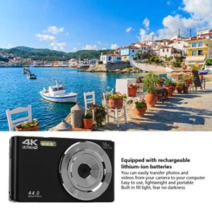 4K Digital Camera for Photography and Video, 16X Digital Zoom, 48MP HD Video Cameras for Photography, 2.8in Screen, Compact Point and Shoot Camera Portable Small Camera (Silver)