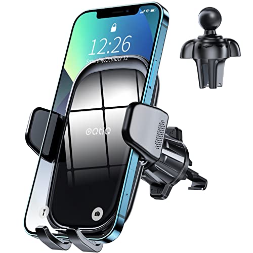 OQTIQ Car Phone Mount for Air Vent, 360°Rotation & Hands-Free Universal Cell Phone Holder Car Vent Clip, Automobile Cradles Compatible for iPhone, Samsung & Other Cellphones