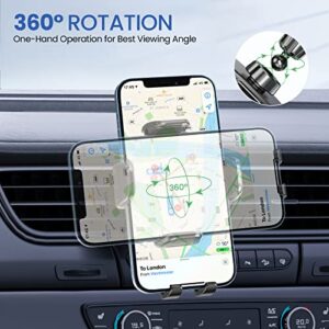 OQTIQ Car Phone Mount for Air Vent, 360°Rotation & Hands-Free Universal Cell Phone Holder Car Vent Clip, Automobile Cradles Compatible for iPhone, Samsung & Other Cellphones