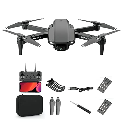 LGDEERCO Folding Drone 4K HD Dual Camera with 50x Zoom Lens HD Image Transmission Add Music Online MV Online Editor Intelligent Height Setting