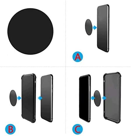 GDMINLO Universal Metal Plate（10 Pack） for Magnetic Car Mount Phone Holder with Full Adhesive for Phone Magnet, Magnetic Mount, Car Mount Magnet（4 Rectangle and 6 Round）