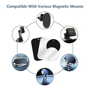 GDMINLO Universal Metal Plate（10 Pack） for Magnetic Car Mount Phone Holder with Full Adhesive for Phone Magnet, Magnetic Mount, Car Mount Magnet（4 Rectangle and 6 Round）