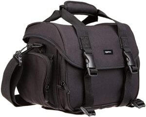 amazon basics large dslr gadget bag (gray interior)