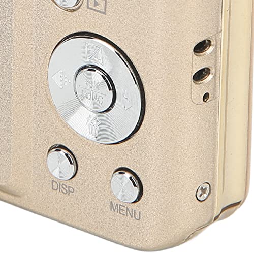 Digital Camera, Camera for Kids,Children Digital Rechargeable Cameras Educational Toys,2.7in Camera ABS Metal 48MP High Definition 8x Optical Zoom Portable Digital Camera for Children Beginners(Gold)