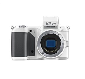 nikon 1 v2 14.2 mp hd digital camera body only (white)