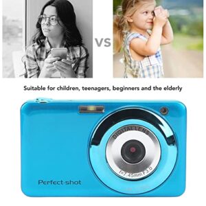 Digital Camera, Camera for Kids,Children Digital Rechargeable Cameras Educational Toys,2.7in Camera ABS Metal 48MP High Definition 8x Optical Zoom Portable Digital Camera for Children Beginners(Blue)