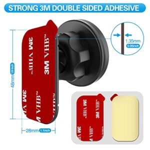 pop-tech Sticky Adhesive Pad Replacement for Car Dashboard Magnetic Phone Mount Base, 8pcs 3M VHB Double Sided Sticker Heat Resistance Tape for Magnet Cellphone Holder & Windshield Dash Cam