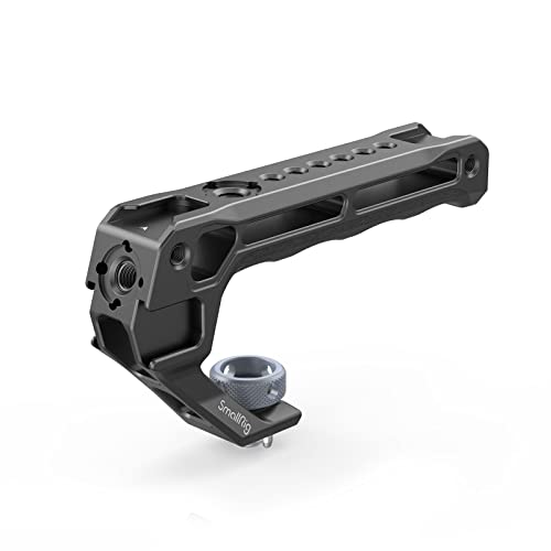 SmallRig Top Handle with 3/8"-16 Locating Holes for ARRI Grip for Camera Cage, Universal Video Rig with 5 Cold Shoe Adapters to Mount DSLR Camera with Microphone/LED Light/Monitor - 3765