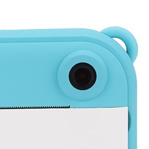 Instant Print Camera, Portable Digital Camera Printing Camera 200DPI for Kid for Children(Blue)