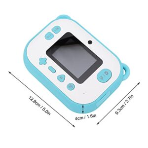 Instant Print Camera, Portable Digital Camera Printing Camera 200DPI for Kid for Children(Blue)