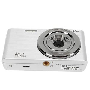 Digital Camera,1080P HD Digital Camera for Kids, 38MP 16X Digital Zoom Video Camera with 2.4 Inch LCD Screen, Portable Compact Camera for Teens Beginners Students Boys Girls