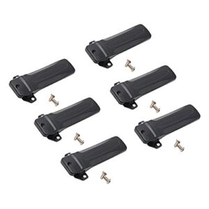 kbh-10 belt clip compatible for kenwood tk-270g tk-272g tk-2200 tk-3200 tk-3300 tk-280 tk-380 tk-290 tk-390 tk-260g tk-2302 tk-3302 radio (6 pack)