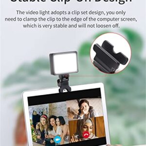 King Ma Selfie Light for Video Conferencing Lighting, LED Video Clip Light Portable Phone Ring Light Streaming Filming Light for YouTube, Zoom Meetings, TikTok Live Streaming, Makeup