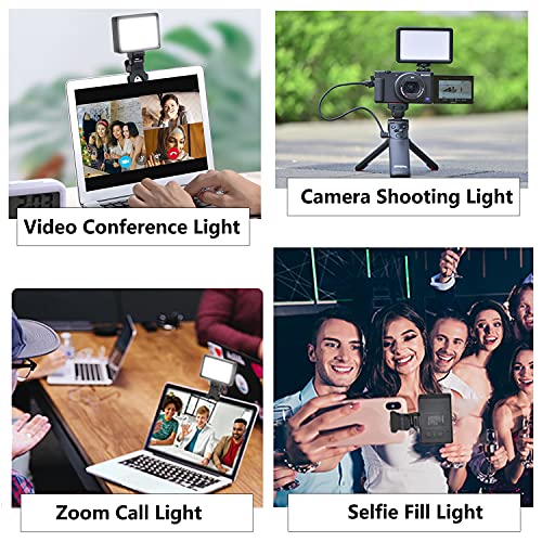 King Ma Selfie Light for Video Conferencing Lighting, LED Video Clip Light Portable Phone Ring Light Streaming Filming Light for YouTube, Zoom Meetings, TikTok Live Streaming, Makeup