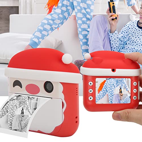 Instant Print Camera for Kids Zero Ink Kids Camera with Print Paper Toddler Birthday Gift Boys Toys Age 3-12 Year Old Fun Children Camera