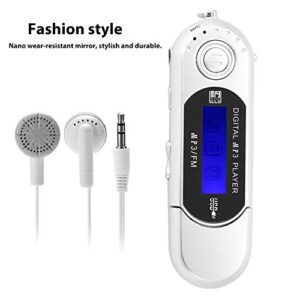 Portable MP3 Player with Earphone Support FM Radio Voice Recorder TF Card, Music Player with LCD Screen USB 2.0 High Speed Transfer Multifunction MP3 Player for Walking Sier