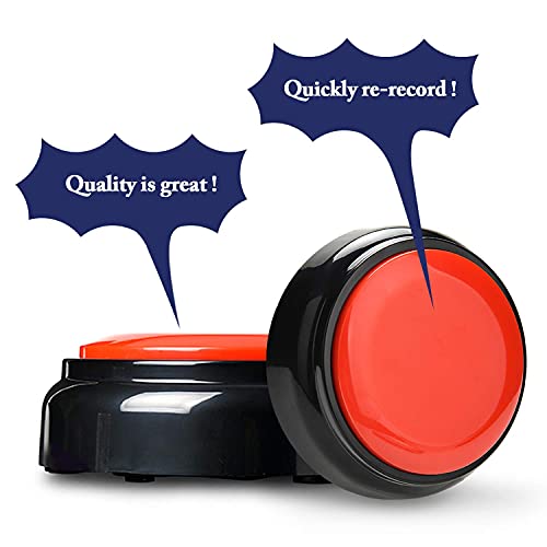 Voice Recording Button Easy Button Record 30 Seconds Talking Message Funny Office Gift Battery Powered Recordable Sound Buttons