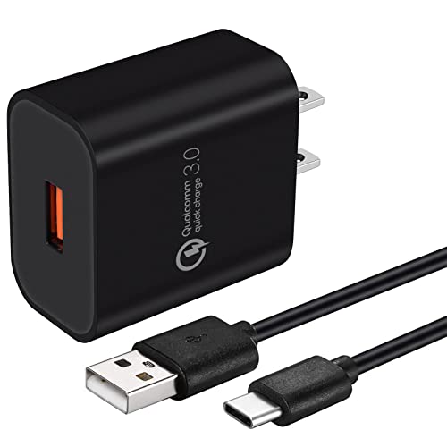 Quick Charge 3.0 Charger AC Adapter Compatible Samsung Galaxy J3,J3 V/Prime,J3 Emerge/Pro/Luna/Eclipse/Orbit/Star/Mission/Acheive,J1 Luna/Ace/Nxt,J2 Core/Pro,J1 Mini/Mini Prime,5FT Micro Cord Charger