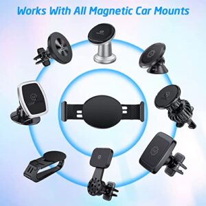 WixGear Metal Phone Clamp for Magnetic Car Mount [Clip and Remove at Anytime] Metal Phone Clip for All Magnet Car Holder Cell Phone Magnetic Plate