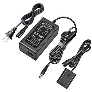 gonine np-fz100 a7iii dummy battery continuous power supply ac adapter kit for sony alpha a6600 a7iv a7siii a7c a1 fx3 a7r3 a7r iv, a9 a9r a9s cameras, replaces bc-qz1 battery.