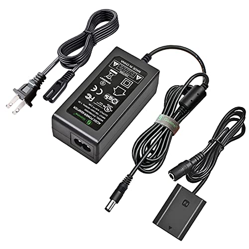 Gonine NP-FZ100 A7III Dummy Battery Continuous Power Supply AC Adapter Kit for Sony Alpha A6600 A7IV A7SIII A7C A1 FX3 A7R3 A7R IV, A9 A9R A9S Cameras, Replaces BC-QZ1 Battery.