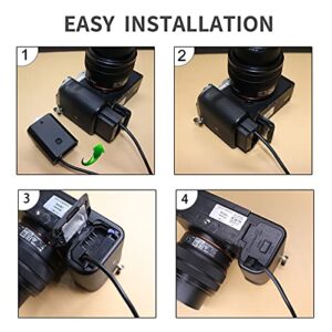 Gonine NP-FZ100 A7III Dummy Battery Continuous Power Supply AC Adapter Kit for Sony Alpha A6600 A7IV A7SIII A7C A1 FX3 A7R3 A7R IV, A9 A9R A9S Cameras, Replaces BC-QZ1 Battery.