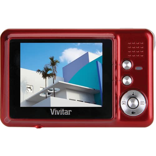 Vivitar Vivicam X029 10.1 Megapixel Digital Camera with 4x Digital Zoom and 2.4" Viewing Screen - Strawberry finish